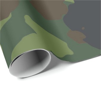 Camouflage Camo Green Military Forest Army Wrapping Paper | Zazzle