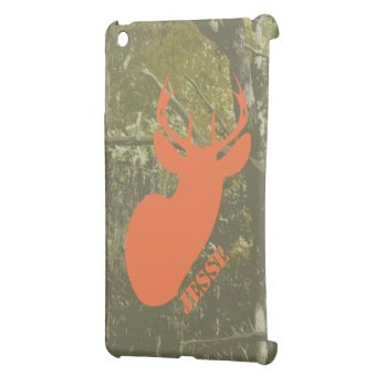 Camouflage & Deer Personalized iPad Mini Case | Zazzle