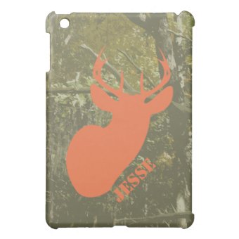 Camouflage & Deer Personalized iPad Mini Case | Zazzle