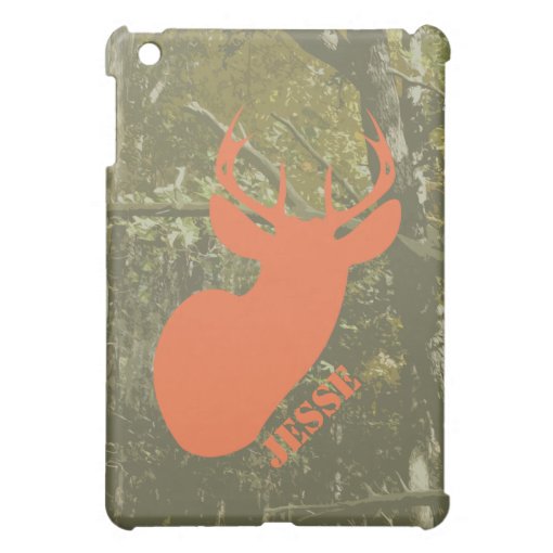 Camouflage & Deer Personalized iPad Mini Case | Zazzle