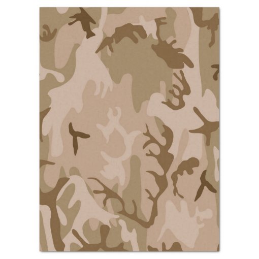 Camouflage Desert Sand Tissue Paper | Zazzle