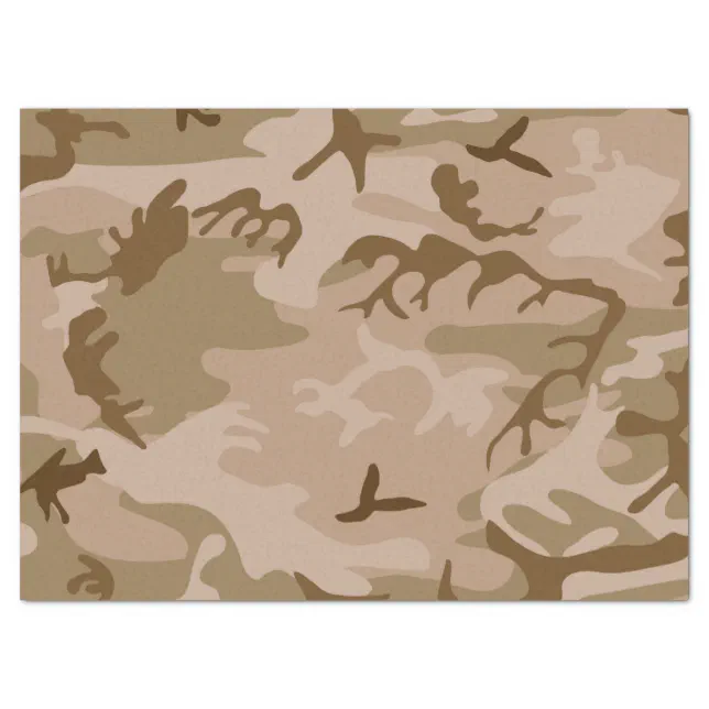 Camouflage Desert Sand Tissue Paper | Zazzle