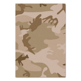 Camouflage Desert Sand Tissue Paper | Zazzle