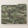 Camouflage Green Camo Army Pattern File Folder | Zazzle