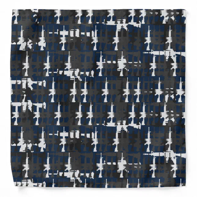 Camouflage Gun Rifles Cool GI Military Style Camo Bandana | Zazzle