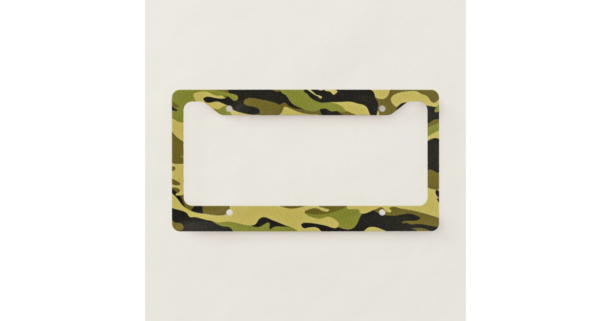 Camouflage License Plate Frame | Zazzle
