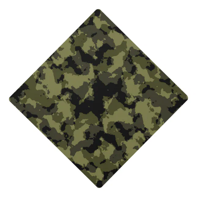 Camouflage military style graduation cap topper | Zazzle