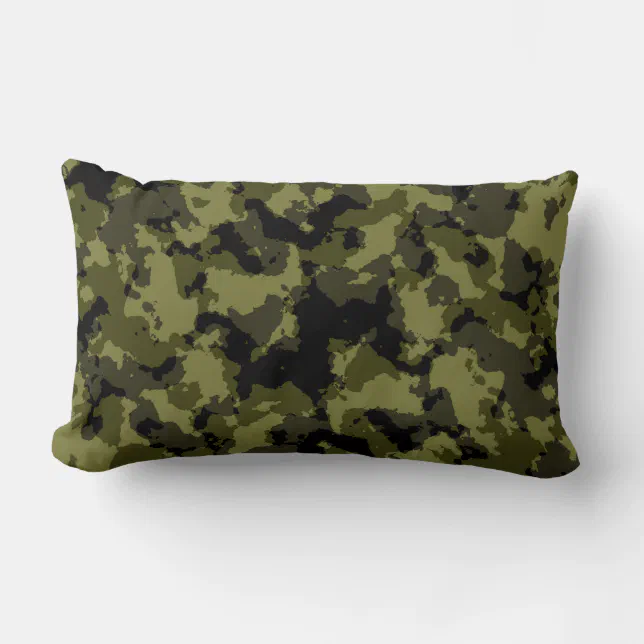Camouflage military style lumbar pillow | Zazzle