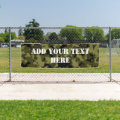 Camouflage military style pattern banner | Zazzle