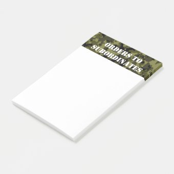 Camouflage military style pattern post-it notes | Zazzle