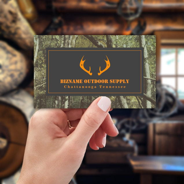 Hunting sunset business card | Zazzle