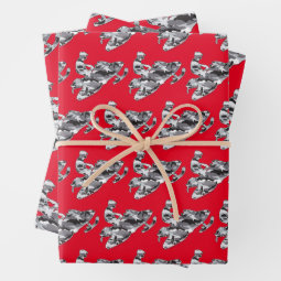 Camouflage Snowmobile Wrapping Paper Sheets | Zazzle