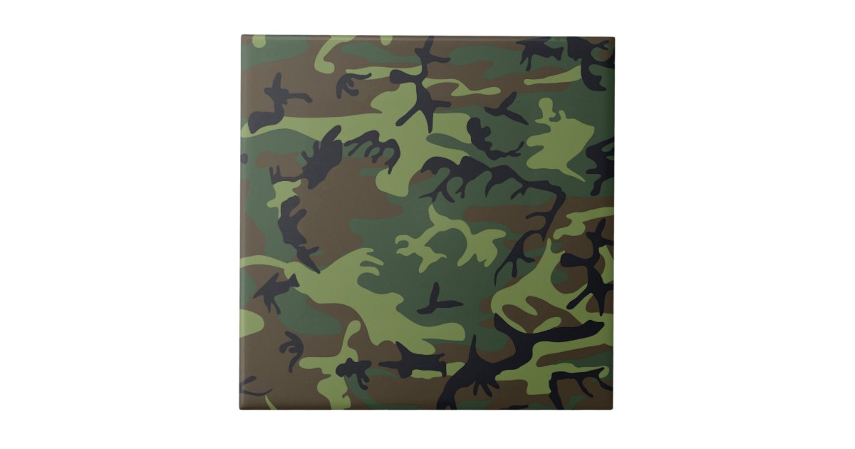Camouflage Tile | Zazzle