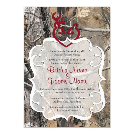 Camouflage Wedding Invitation | Zazzle.com