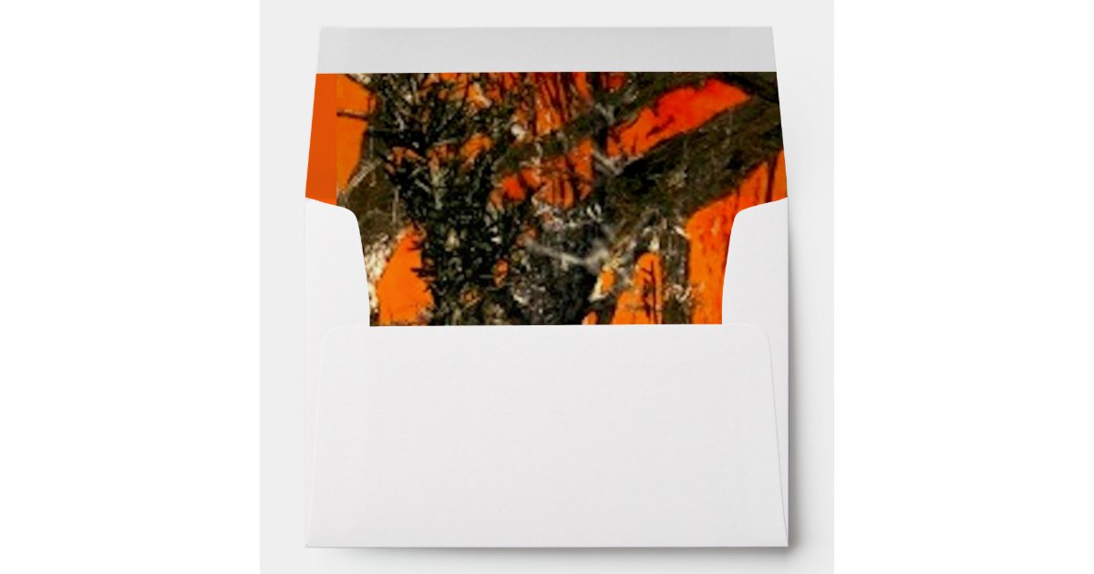 Camouflage Wedding Invitation Envelope | Zazzle