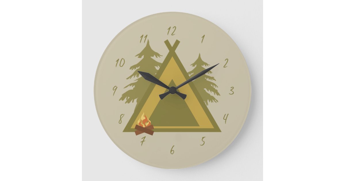 Camp Clock | Zazzle