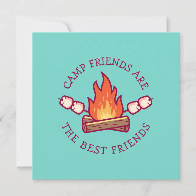 Camp Friends Are The Best Friends Card | Zazzle