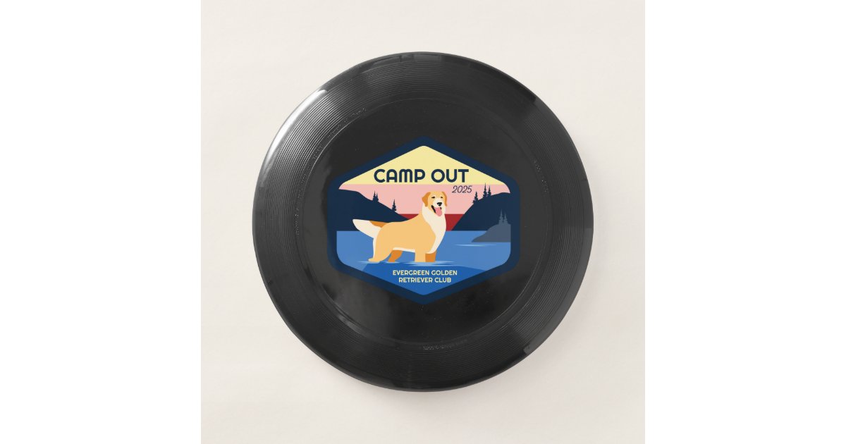 Camp Out 2025 Golden Frisbee | Zazzle