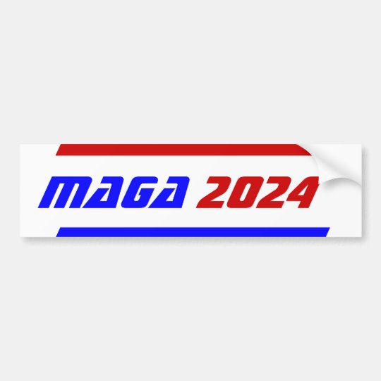 Campaign 2024 election MAGA President TRUMP Bumper Bumper Sticker ...