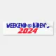 Campaign 2024 President Joe weekend at Biden's Bumper Sticker | Zazzle