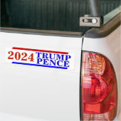 Campaign 2024 TRUMP PENCE President election Bumper Sticker | Zazzle