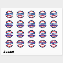 Campaign Election Template Classic Round Sticker | Zazzle