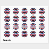 Campaign Election Template Classic Round Sticker | Zazzle