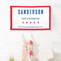 Campaign Name Red White Blue Political Election Banner | Zazzle