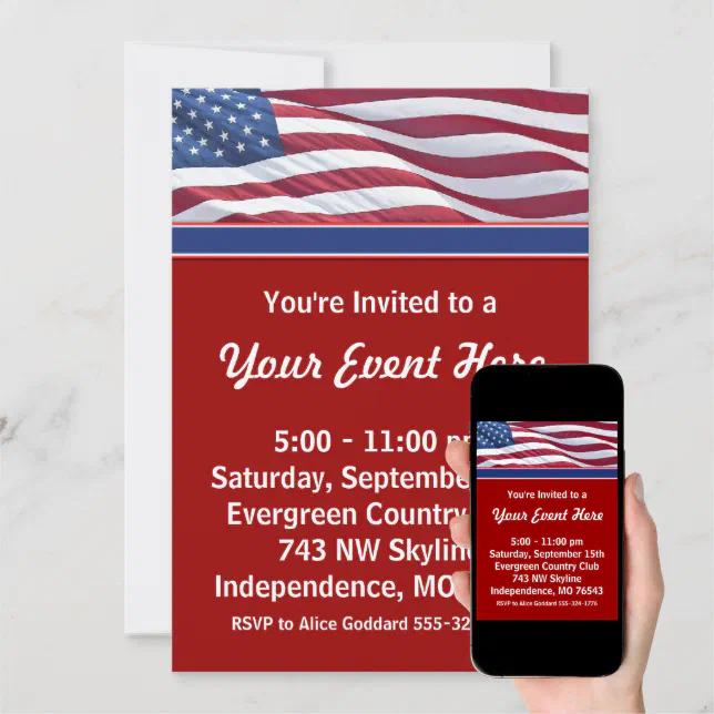 Campaign Party Invitation Template | Zazzle