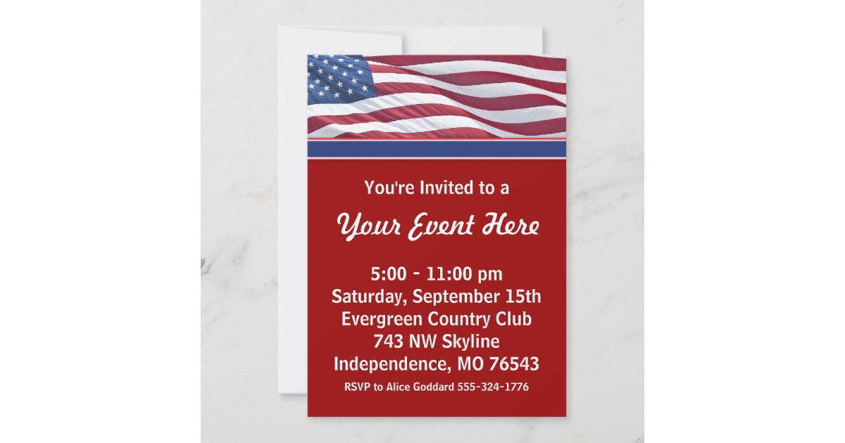Campaign Party Invitation Template | Zazzle