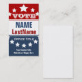 Campaign Political Template Business Card | Zazzle