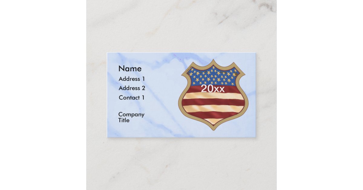 Campaign Shield Business Card | Zazzle