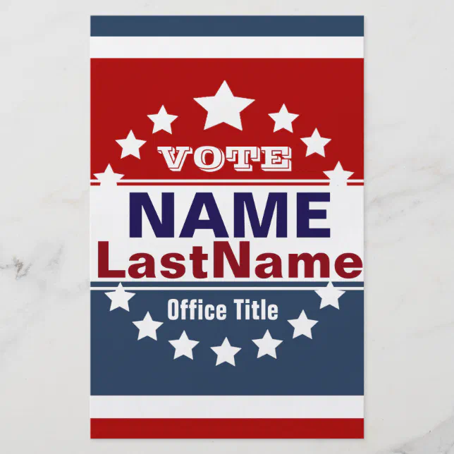 Campaign Template Blank Flyer | Zazzle