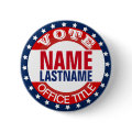 Campaign Template Custom Button | Zazzle