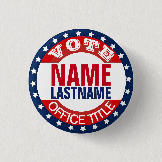 Campaign Template Custom Button | Zazzle