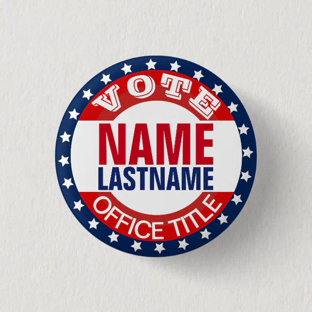 Campaign Template Custom Button | Zazzle