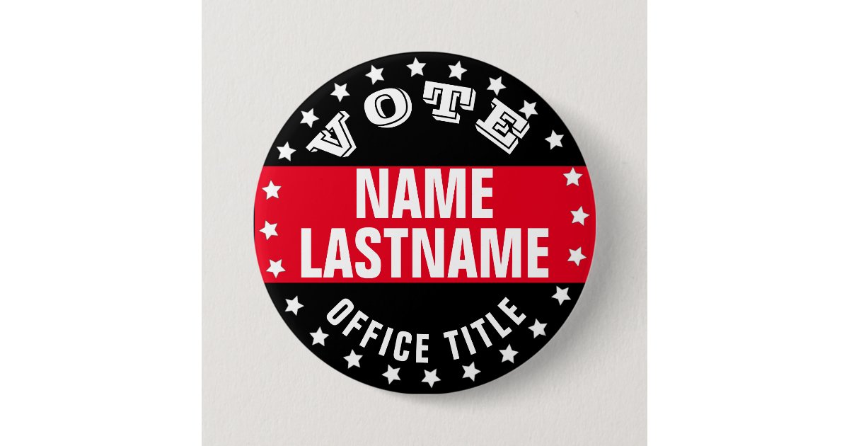 Campaign Template Custom Button | Zazzle