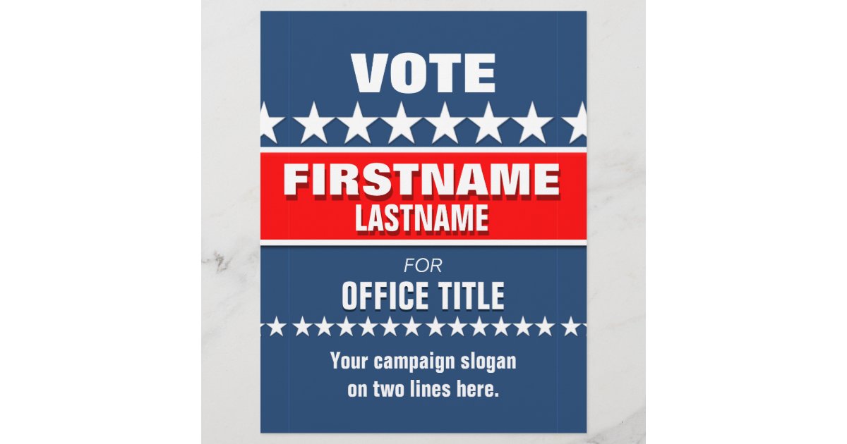 Campaign Template Custom Flyer | Zazzle