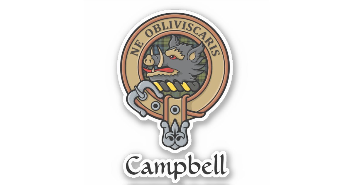 Campbell Crest Sticker | Zazzle