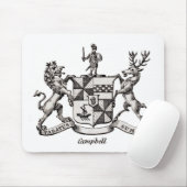 CAMPBELL FAMILY CREST MOUSE PAD | Zazzle