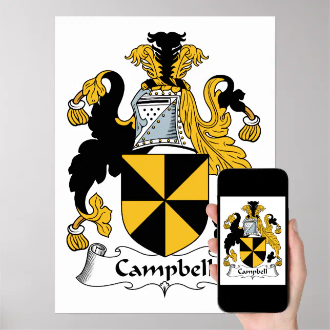 Campbell Family Crest Poster | Zazzle