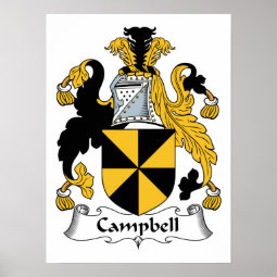 Campbell Family Crest Poster | Zazzle