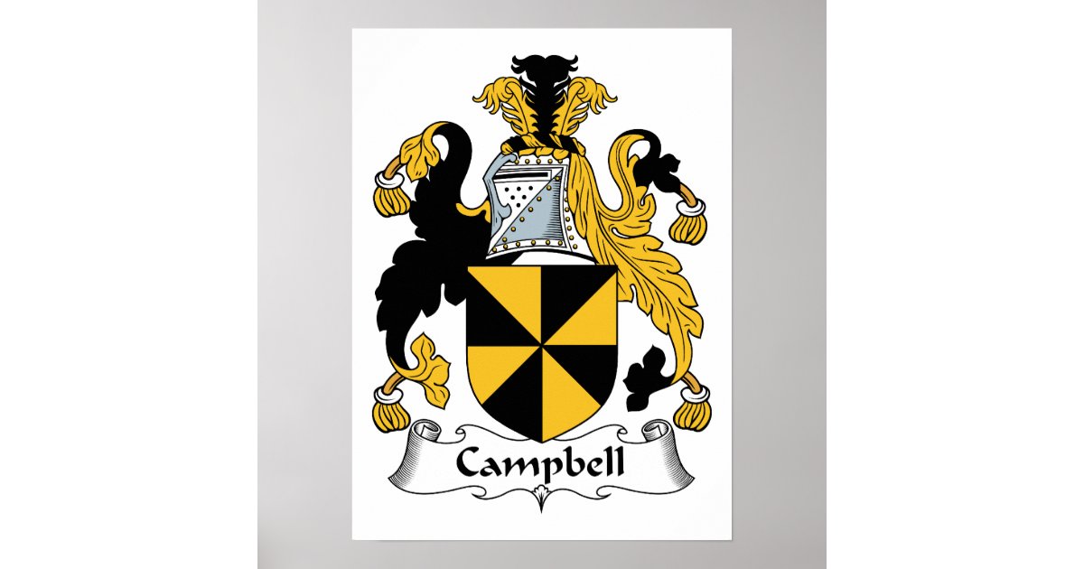 Campbell Family Crest Poster | Zazzle