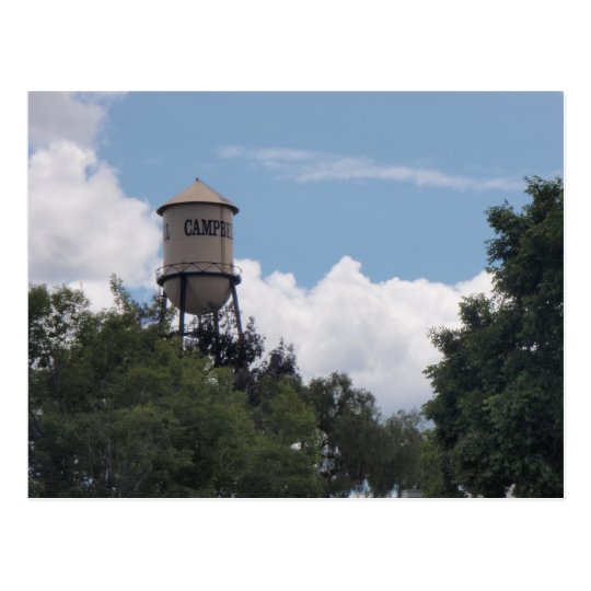 Campbell Water Tower, California Postcard | Zazzle.com