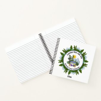 Camper CARAVAN Travel Adventures Custom Photo Notebook | Zazzle
