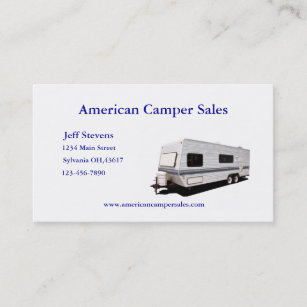 Rv Business Cards - Business Card Printing | Zazzle