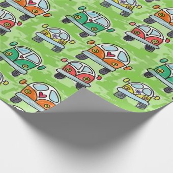 Camper Van Road Trip Wrapping Paper | Zazzle