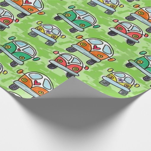 Camper Van Road Trip Wrapping Paper | Zazzle