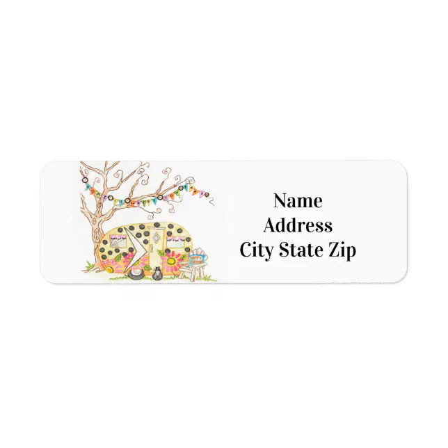 "CAMPER'S" RETURN ADDRESS LABEL | Zazzle