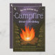 Campfire adventure kids birthday party invitation | Zazzle